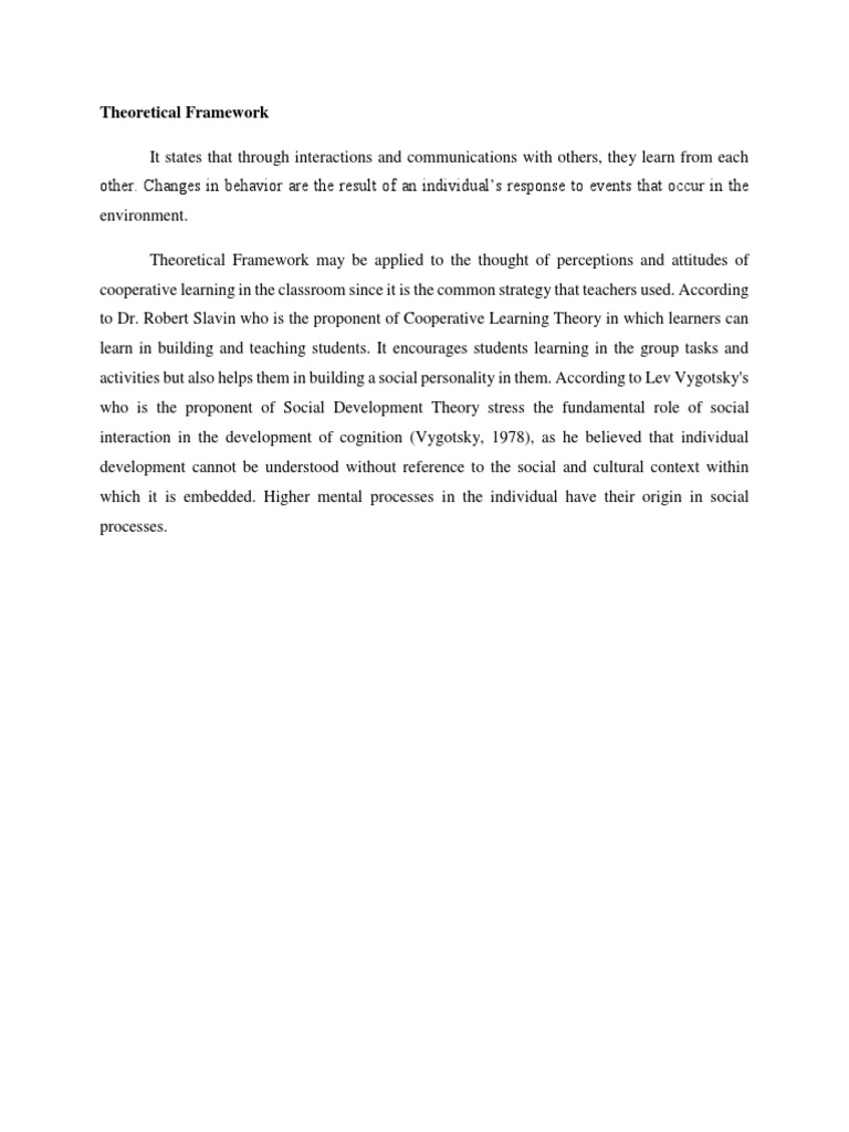 Theorical Framework | PDF | Career & Growth | Self-Improvement