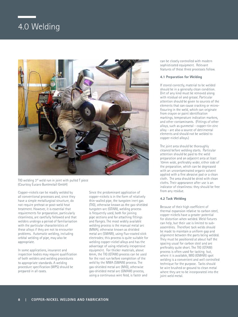 An In-Depth Guide to Welding Copper-Nickel Alloys | PDF | Welding ...