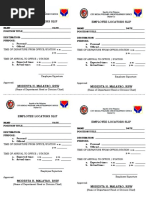 Outdoor Duty Slip Format | PDF