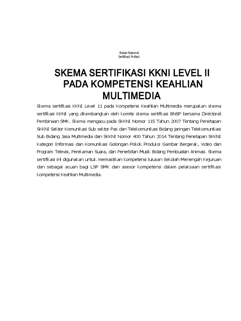 KKNI II Multimedia | PDF