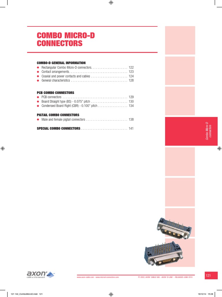 D-Line p121 142 Combo | PDF | Coaxial Cable | Electrical Connector