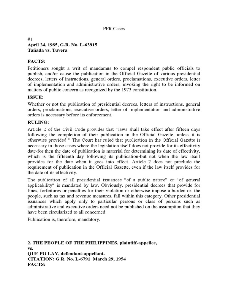 PFR Digested Cases | PDF | Divorce | Marriage