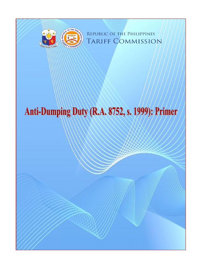 Understanding Anti-Dumping Duties | PDF | Dumping (Pricing Policy ...