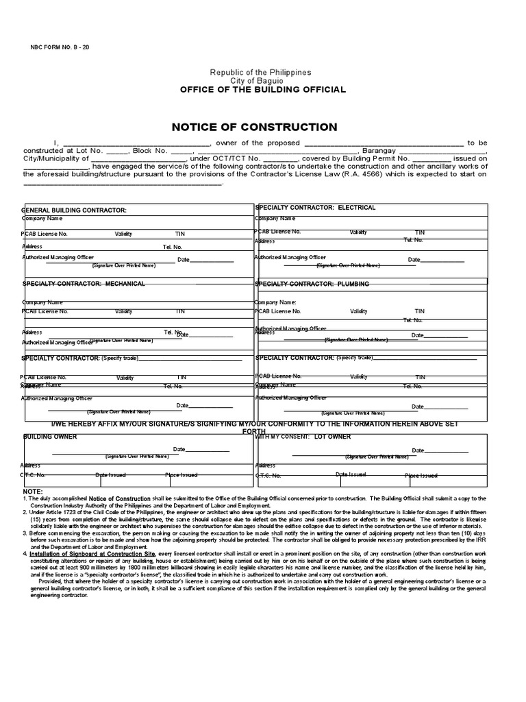 Building Permit Procedure | PDF | Architect | Government Information