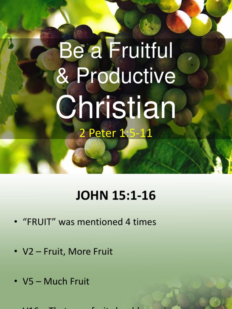 Fruitful and Productive | PDF