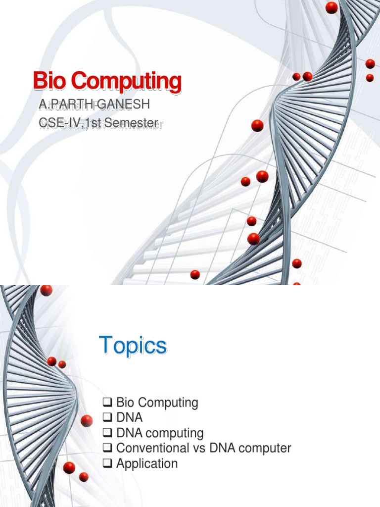 An Introduction to Biological Computing: DNA, DNA Computing ...