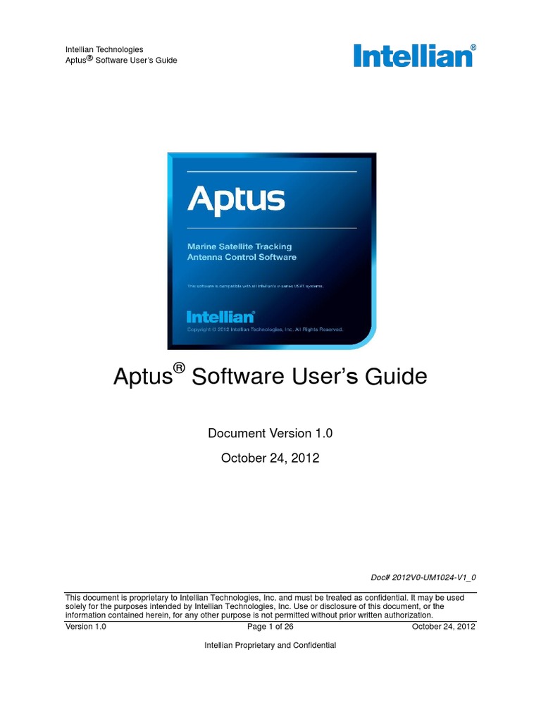 Aptus Software User's Guide - 2012V0-UM1024-V1 - 0 - Official Version ...