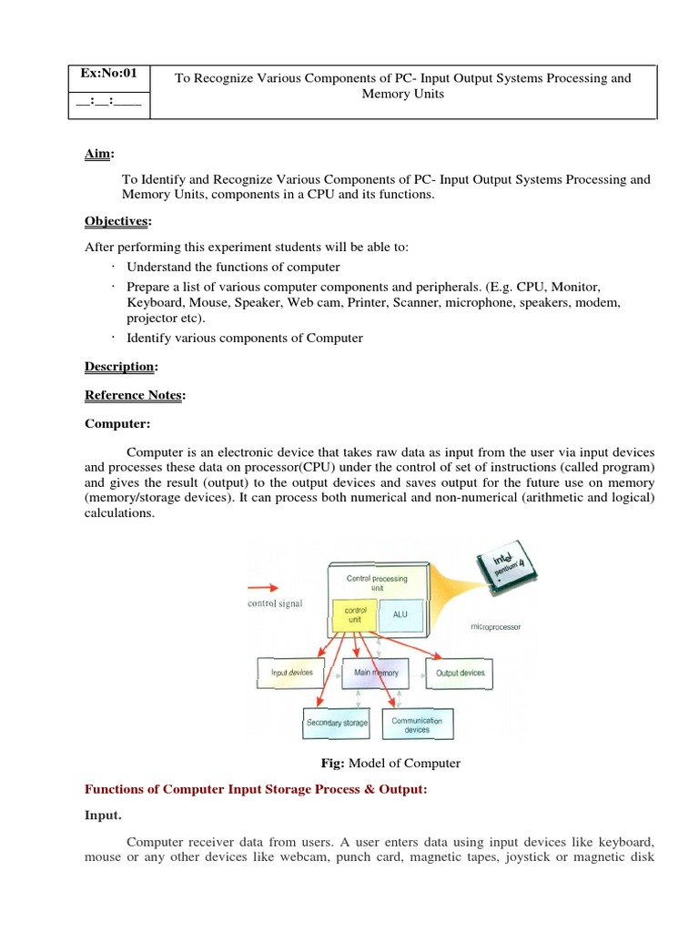 Coa Lab Manual | PDF | Computer Data Storage | Central Processing Unit