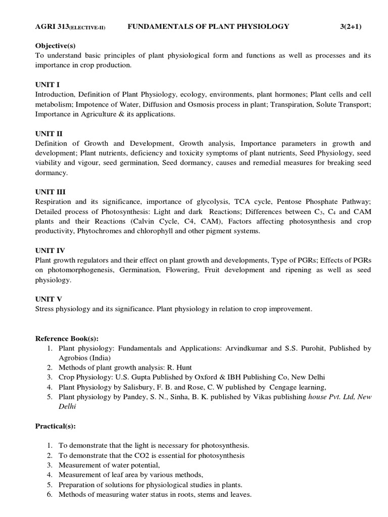 Fundamentals of Plant Physiology | PDF | Plant Physiology | Plants