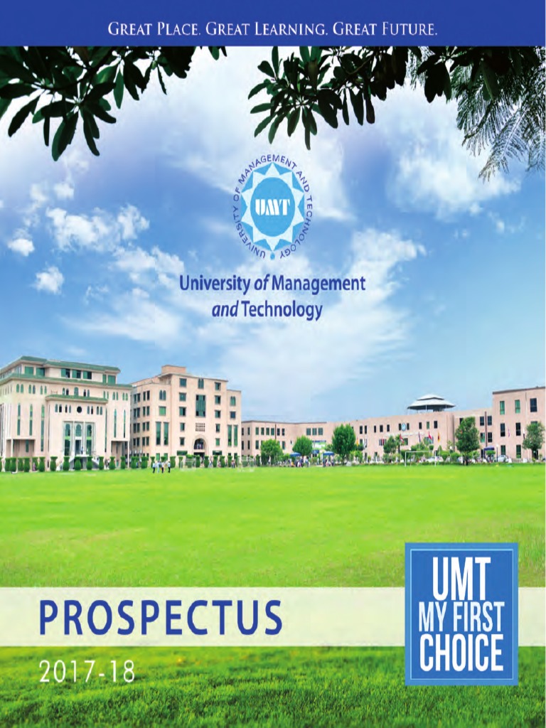 Umt Mannual Book | PDF | Master Of Business Administration | Bachelor's ...