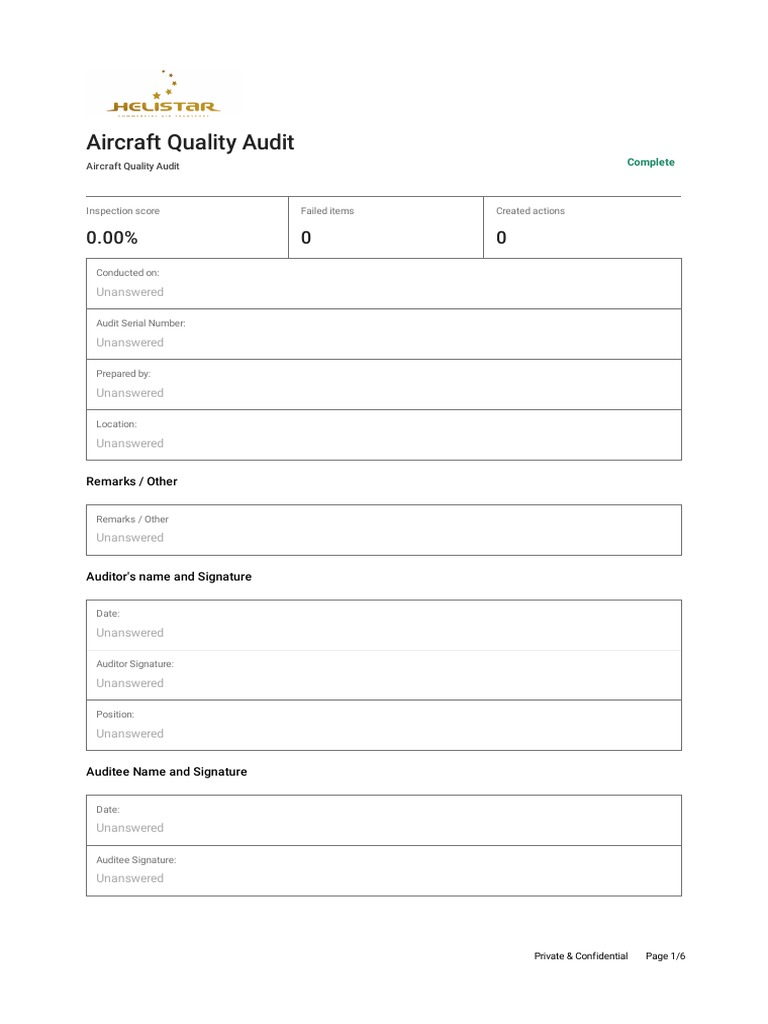 Aircraft Quality Audit | PDF | Helicopter Rotor | Audit