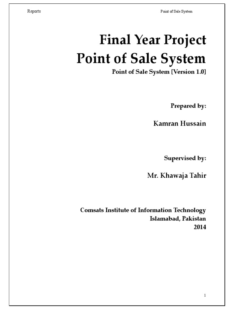 Reports Pdf Graphical User Interfaces Point Of Sale