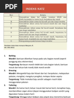 Katz Indeks | PDF