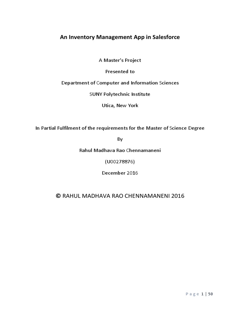 Invemtory Management App | PDF | Salesforce.Com | Cloud Computing