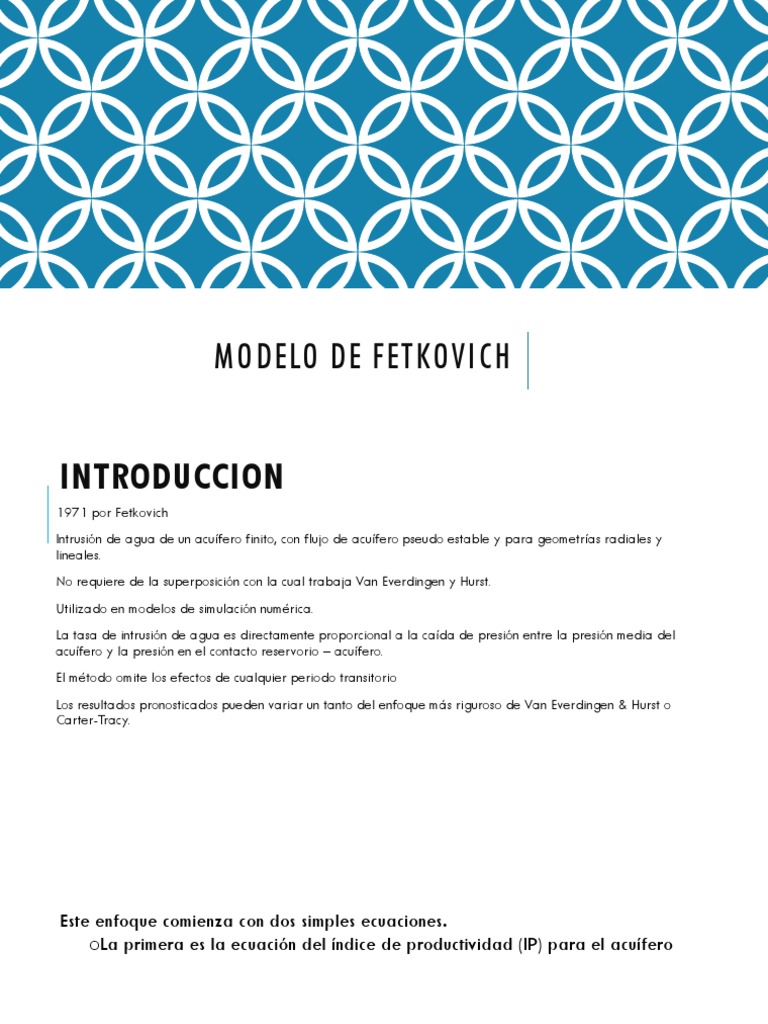 Modelo de Fetkovich | PDF | Agua subterránea | Enseñanza de matemática