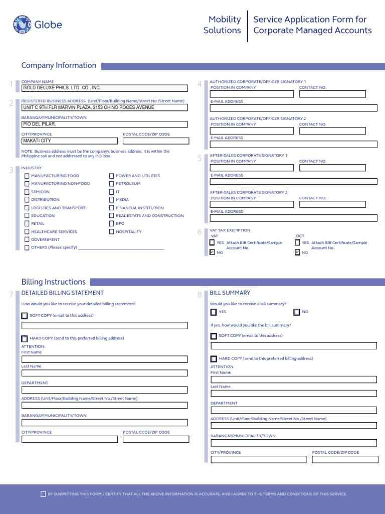 Msa Forms | PDF | Credit Card | Subscription Business Model
