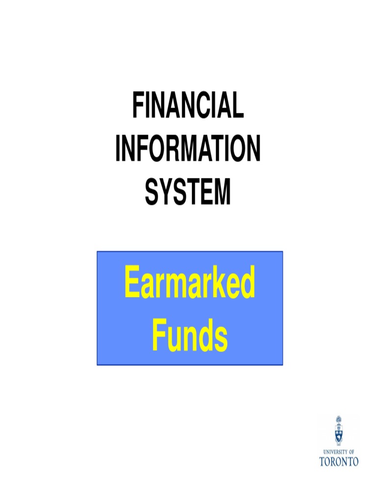 Financial Information System: Earmarked Funds | PDF | Menu (Computing ...