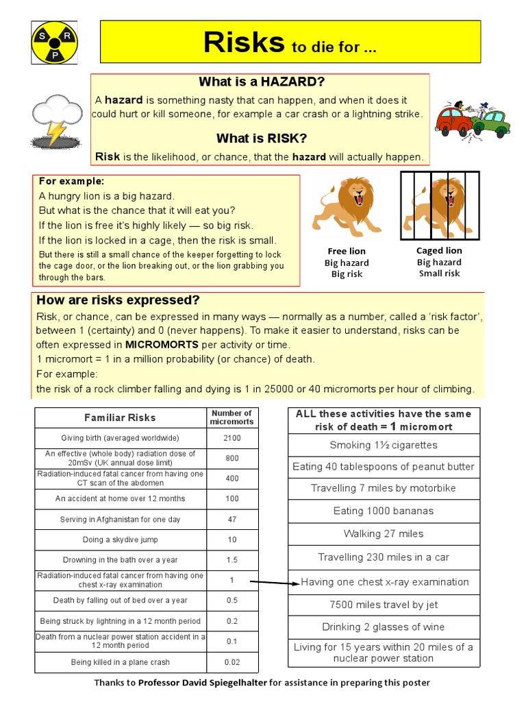 Risks Vs Hazard | PDF | Traffic Collision | Risk