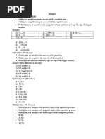 Integers Cheat Sheet | PDF