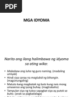 100 Idyomatikong Pahayag at Mga Kahulugan Nito | PDF