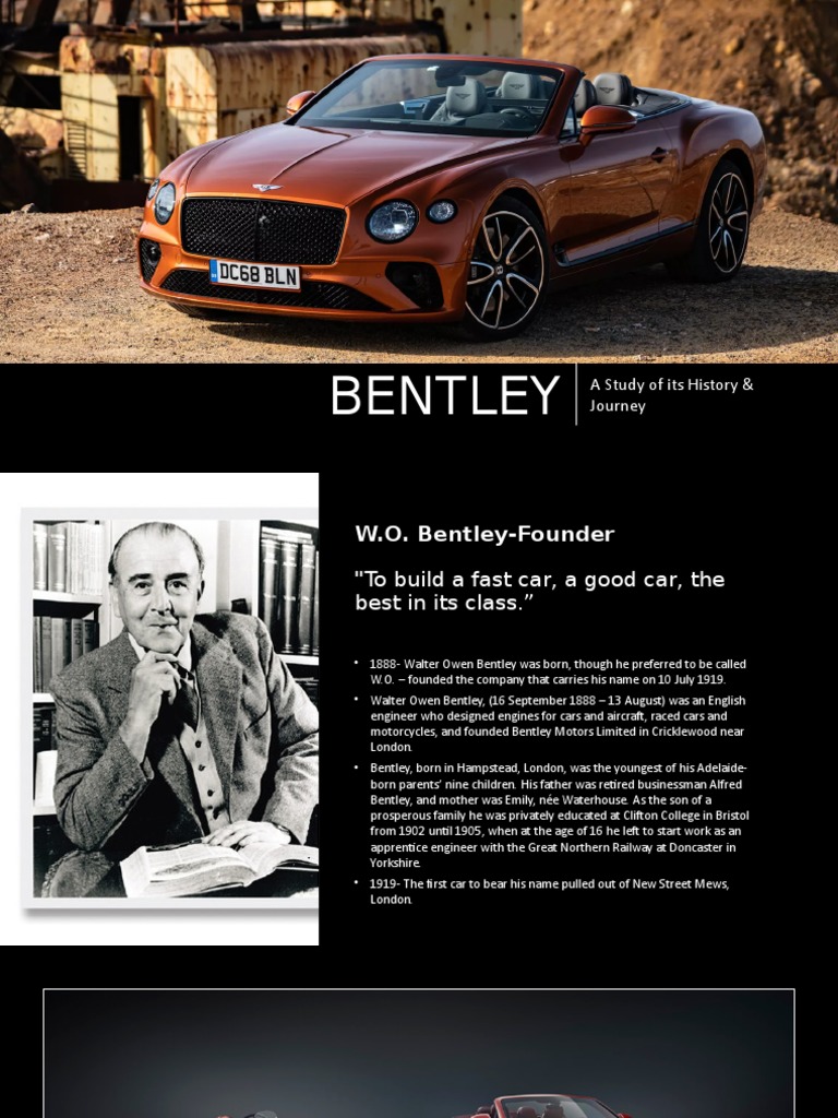 The History and Legacy of Bentley Motors: From its Founding by W.O ...