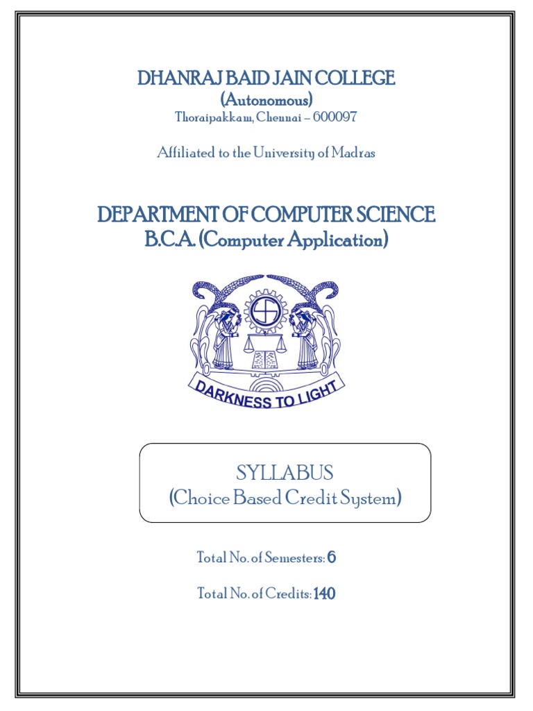 Department of Computer Science B.C.A. (Computer Application) | PDF ...