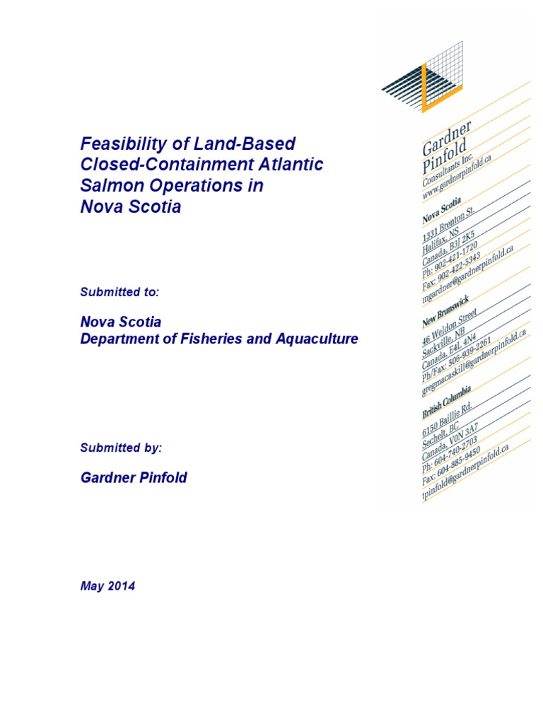 Closed Containment FINAL | PDF | Aquaculture | Salmon