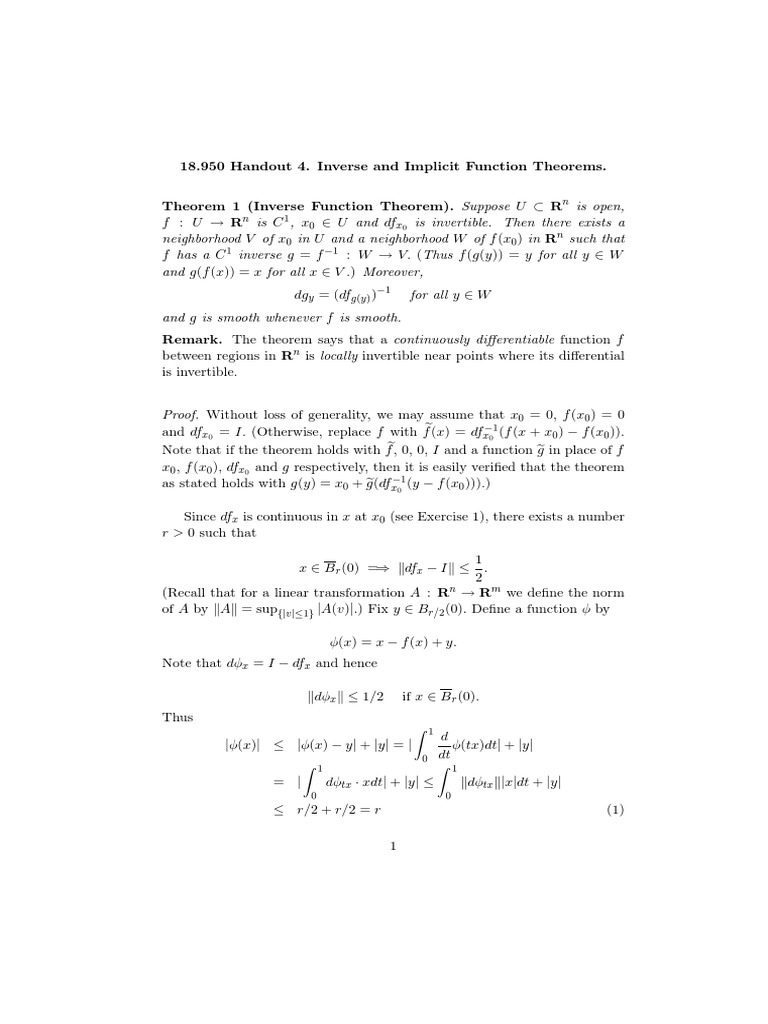 Handout 4 | PDF | Equations | Function (Mathematics)