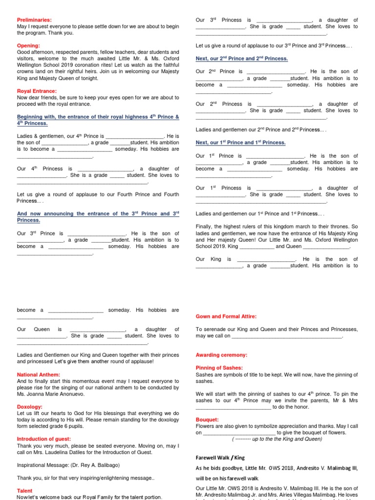 Script Foundation Day | PDF | Monarchy