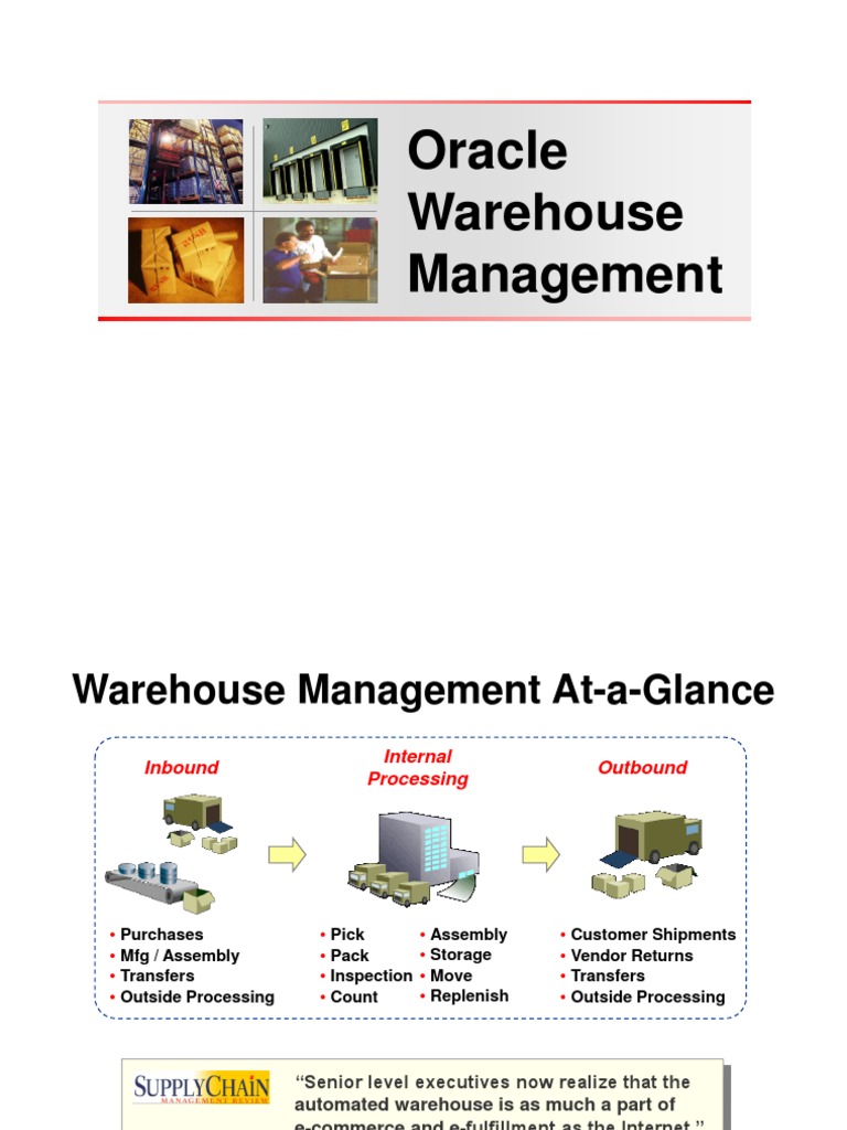 Oracle Warehouse Management | PDF | Warehouse | Inventory