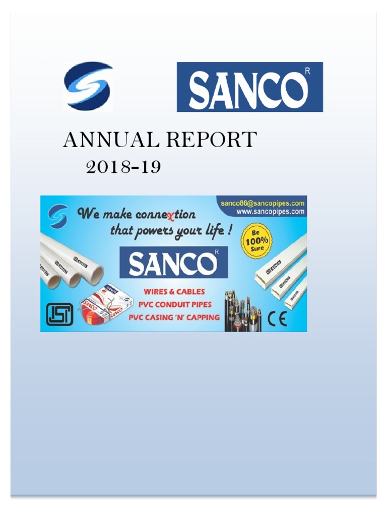 Sanco Annual Report 2019 | PDF | Board Of Directors | Mobile App