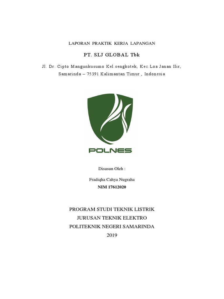 1.cover Laporan PKL Untuk Polnes | PDF