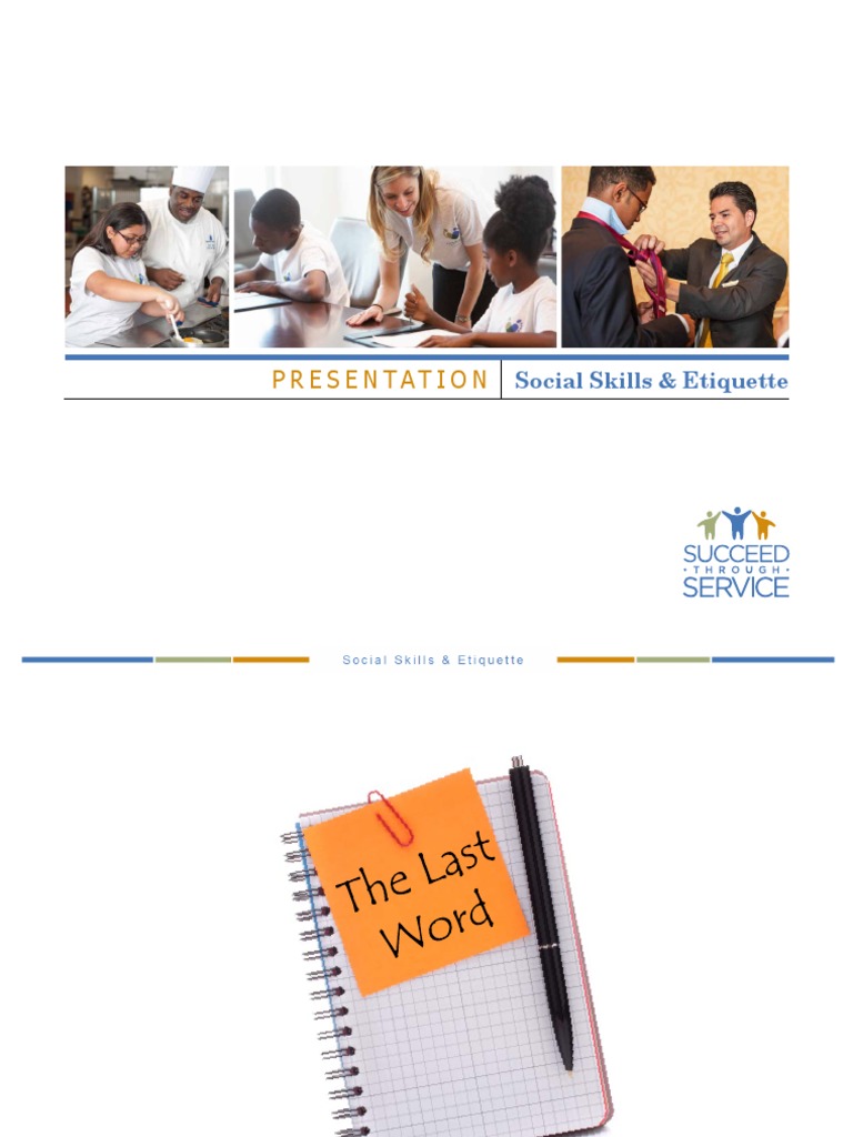 Social Skills and Etiquette | PDF | Etiquette