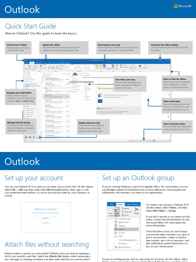 Outlook QS | PDF | Microsoft Outlook | Microsoft Office