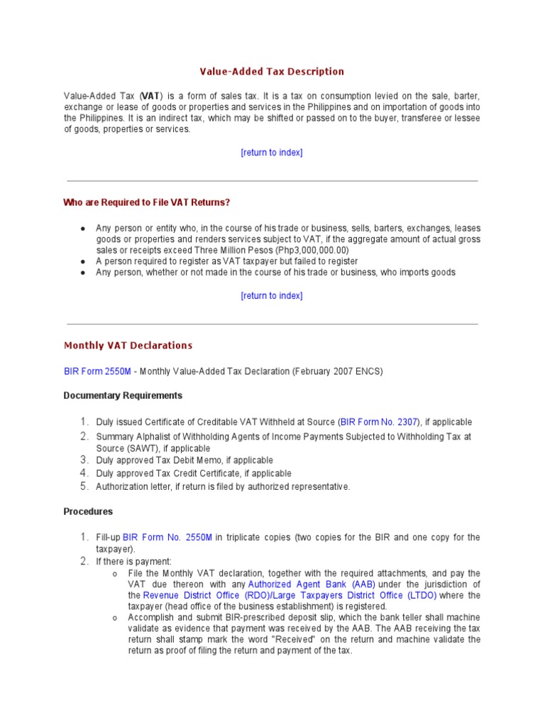 Vat T | PDF | Value Added Tax | Withholding Tax