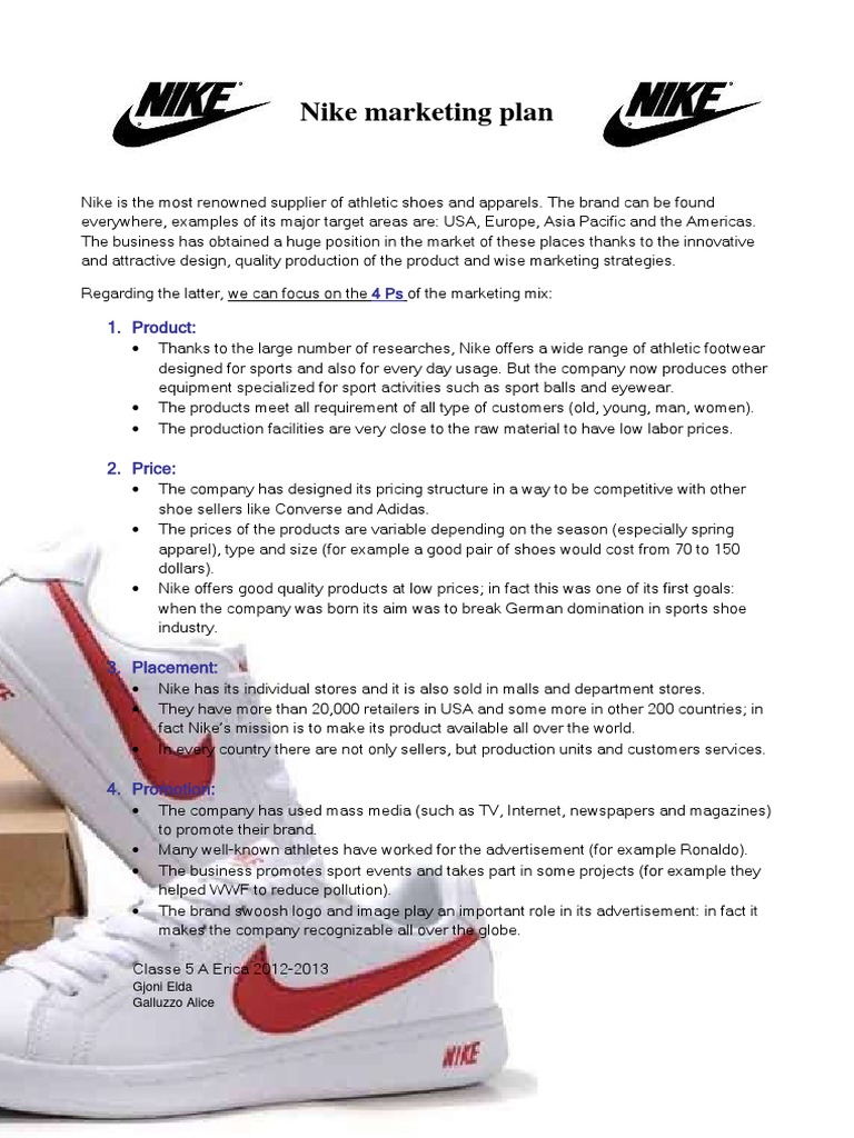 Nike Marketing Plan PDF | PDF | Nike | Retail