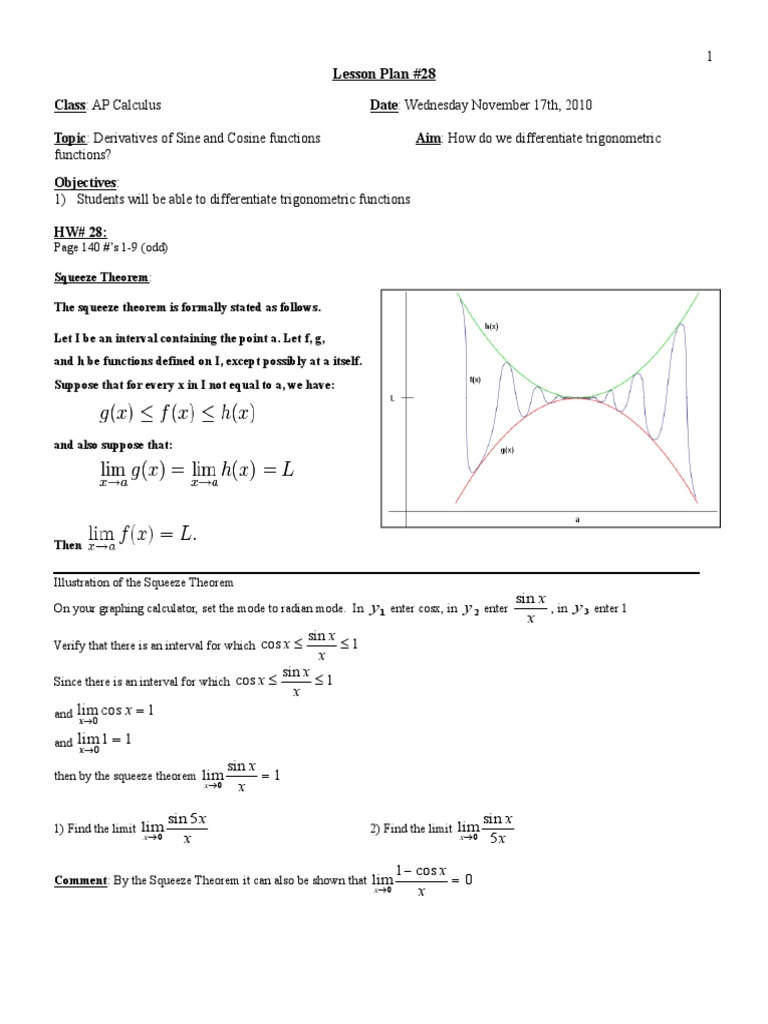 Lesson Plan #28: Functions? 1) Students Will Be Able To Differentiate ...