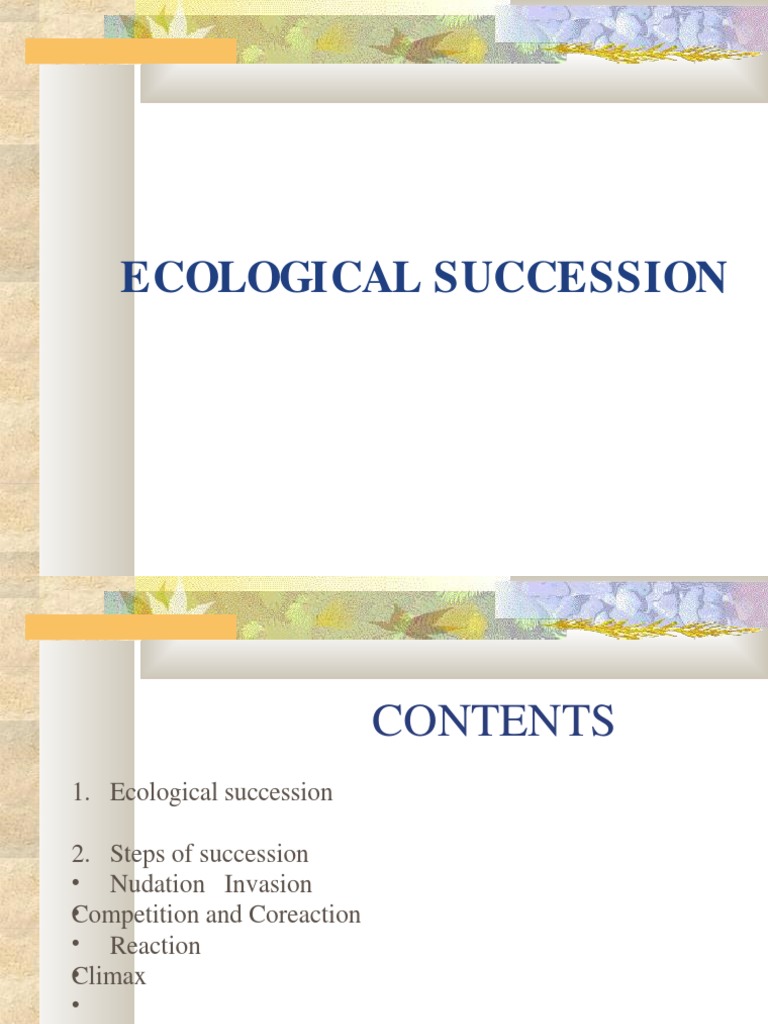 Ecological Succession | PDF