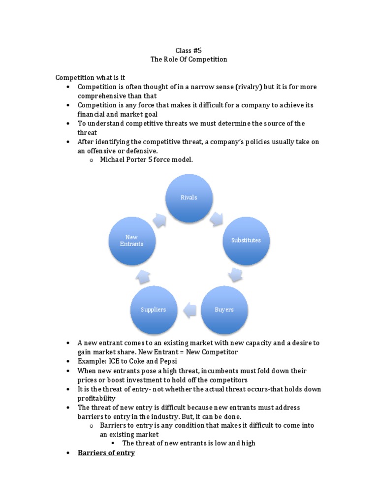 Class #5 | PDF | Competition | Profit (Economics)