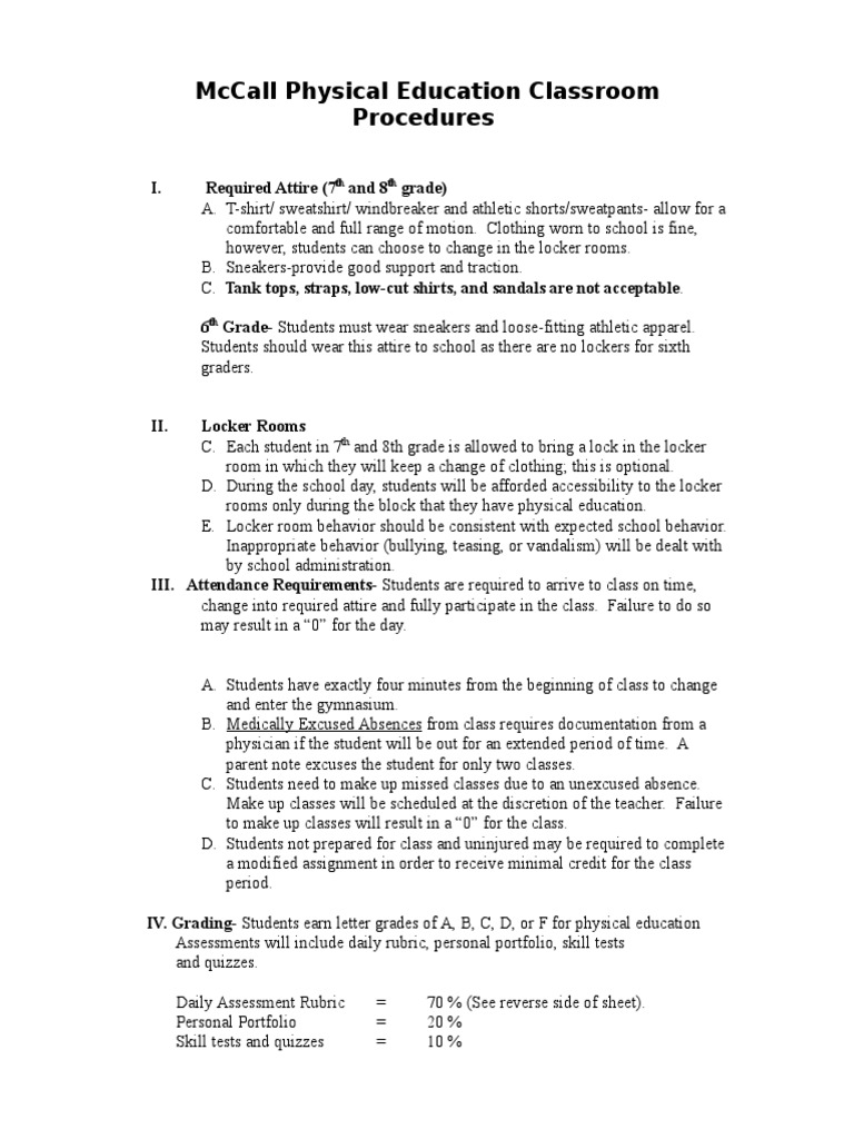 Pe Contract - P | Download Free PDF | Physical Education | Clothing