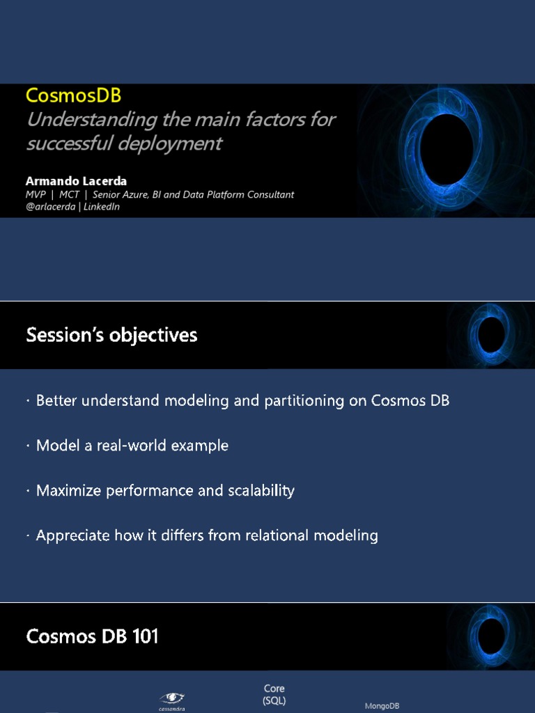 CosmosDB Presentation | PDF | Information Management | Data Management ...