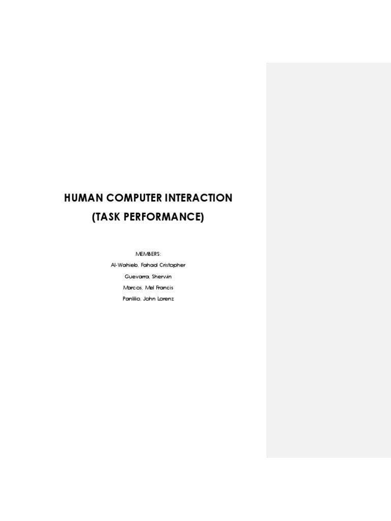 Human Computer Interaction | PDF | Icon (Computing) | Human–Computer ...