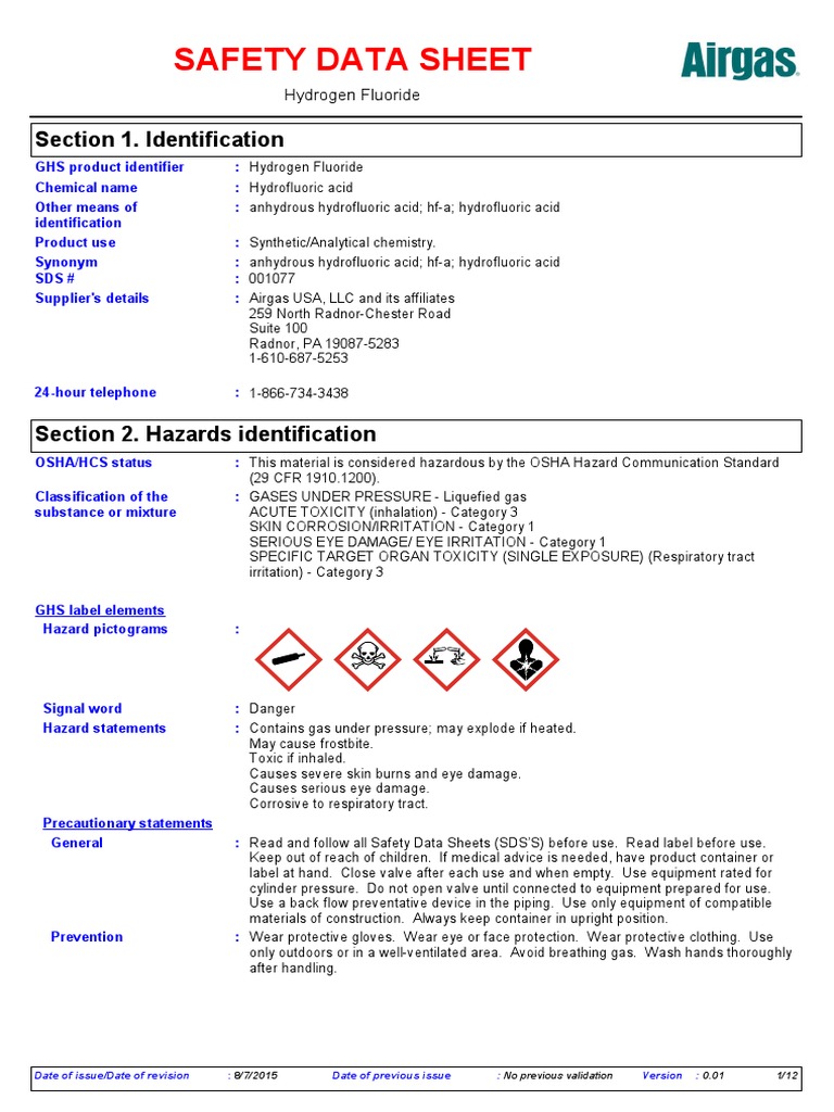 Sds of Citric Acid | PDF | Toxicity | Personal Protective Equipment