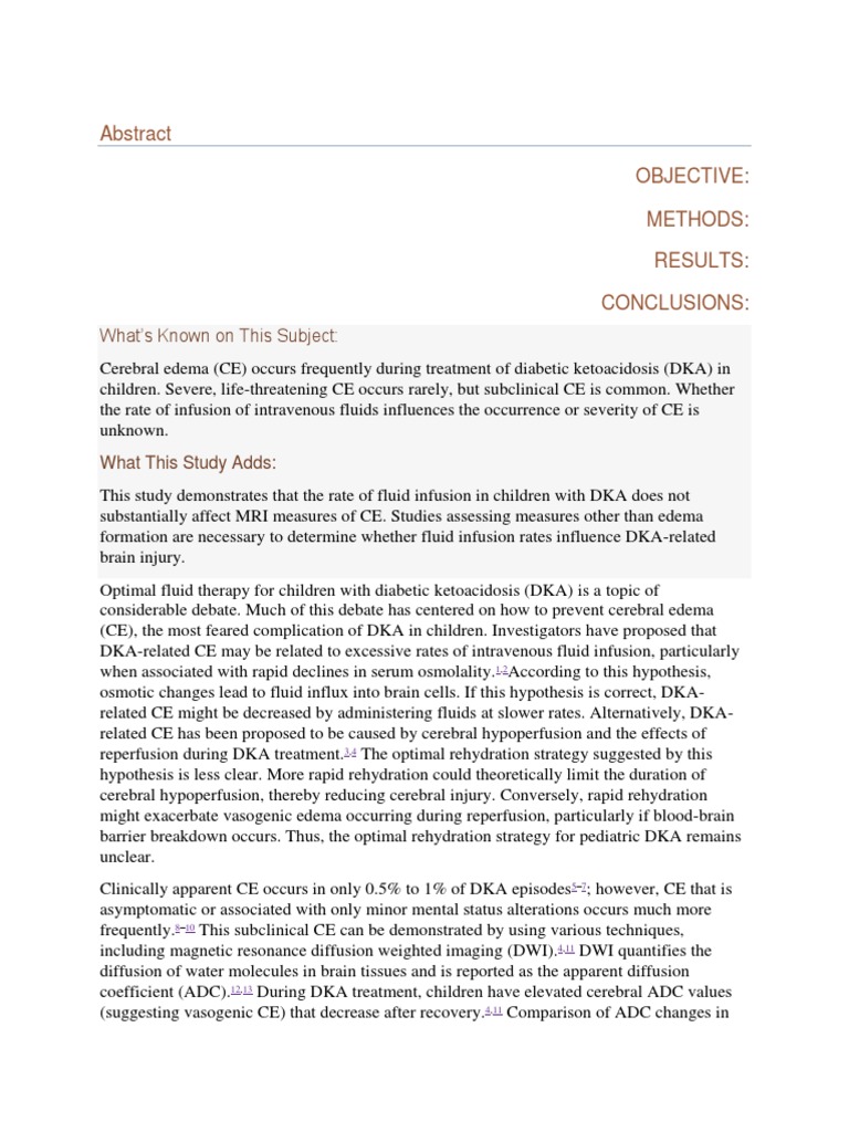 Objective: Methods: Results: Conclusions:: What's Known On This Subject ...