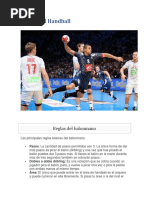 10 Reglas Básicas de Handball | PDF