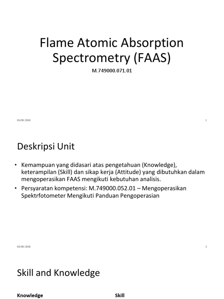 Flame Atomic Spectrophotometry | PDF | Atomic Absorption Spectroscopy ...