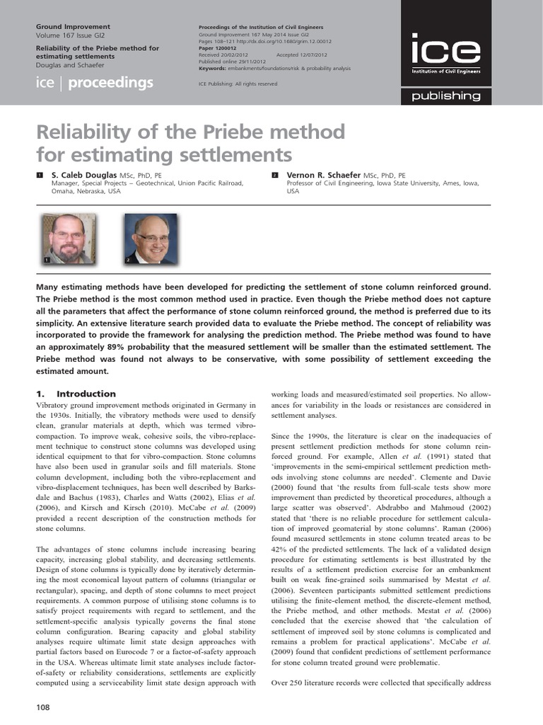 Estimating Settlement in Soft Clay | PDF | Geotechnical Engineering ...