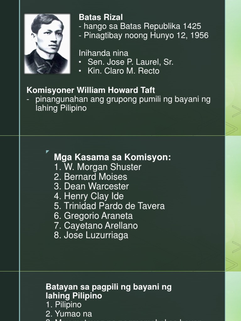 - hango sa Batas Republika 1425 - Pinagtibay noong Hunyo 12, 1956 ...