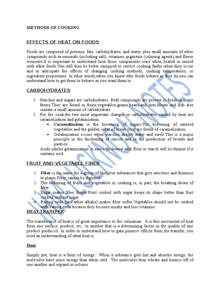 Methods of Cooking | PDF | Grilling | Roasting