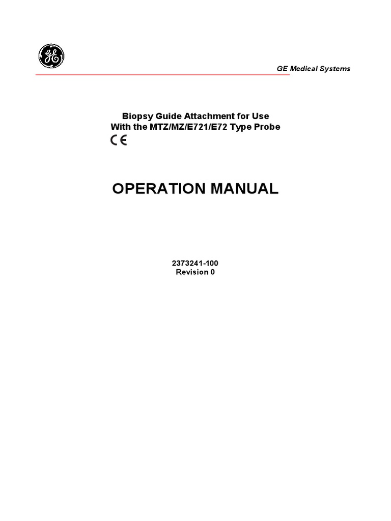 Biopsy Guide Operator Manual - English - UM - 2373241-100 - 000 | PDF ...